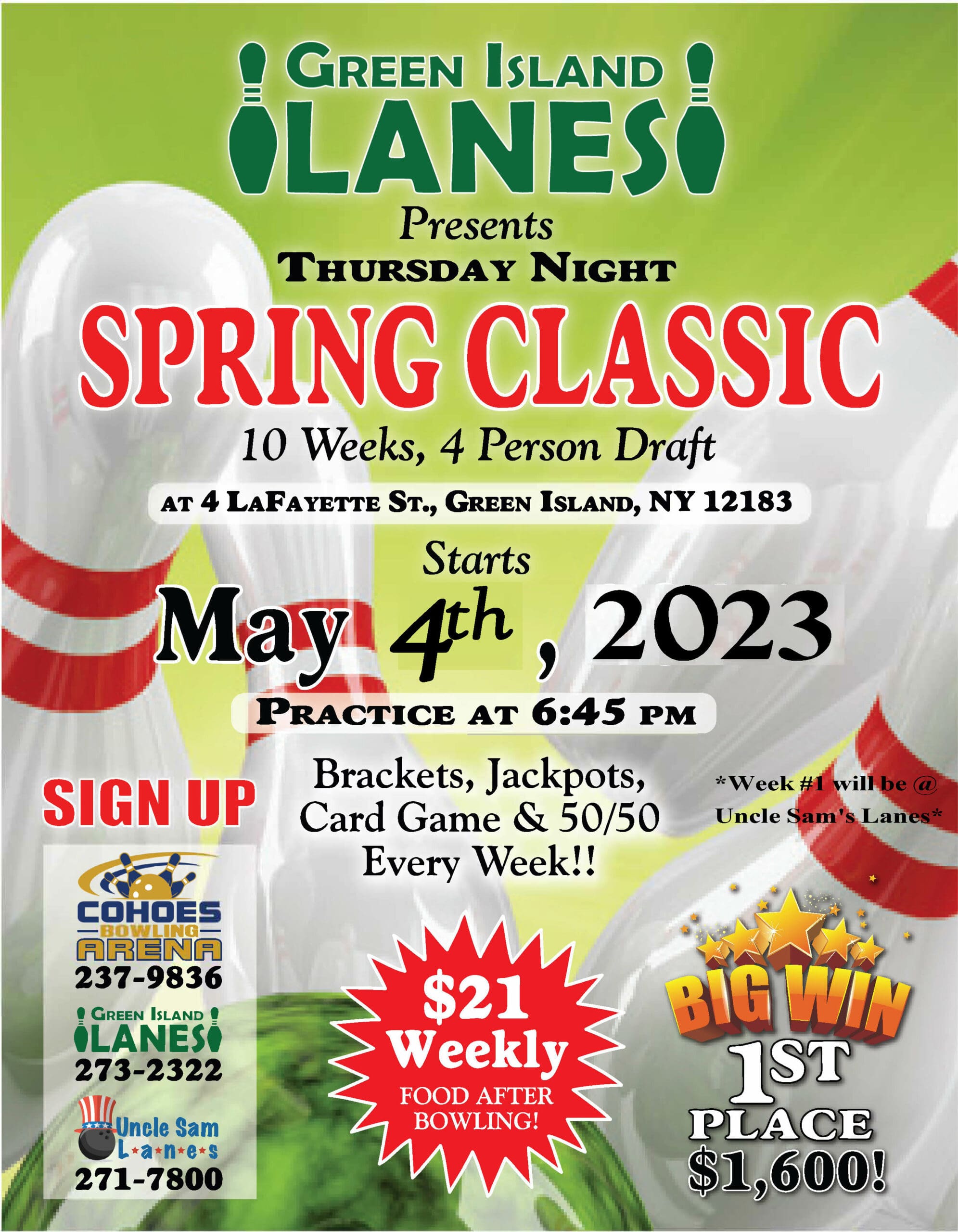 Leagues – Uncle Sam Lanes | Troy NY